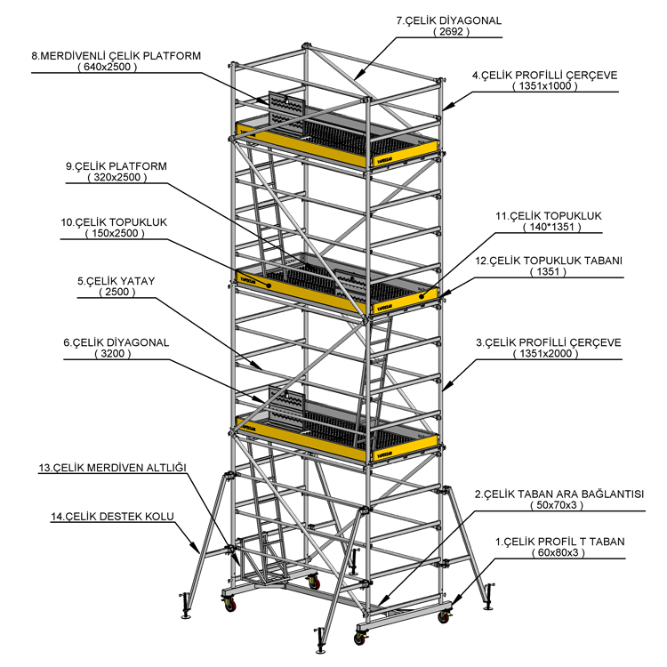 Mobilmod® 100 Frame | Mobile Scaffold